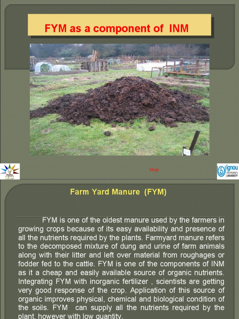 FYM As A Component of INM | PDF