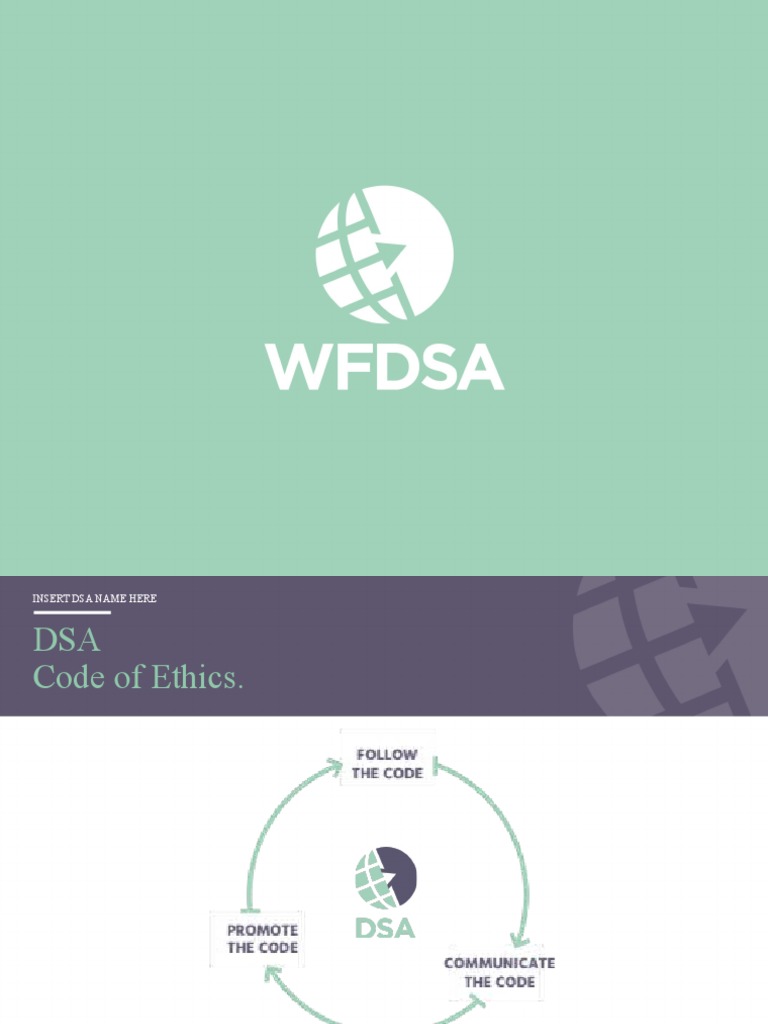 WFDSA Code of Ethics | PDF | Sales | Marketing