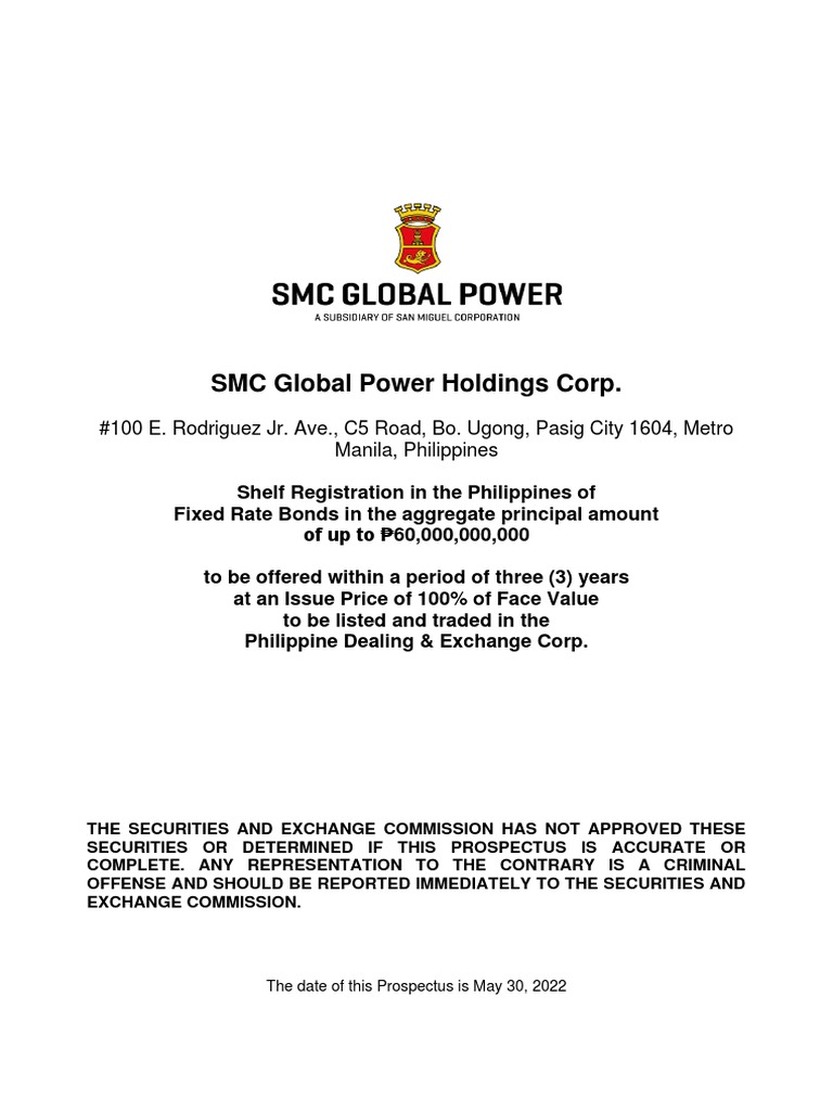 2022RS - SMCGP Preliminary Prospectus | PDF