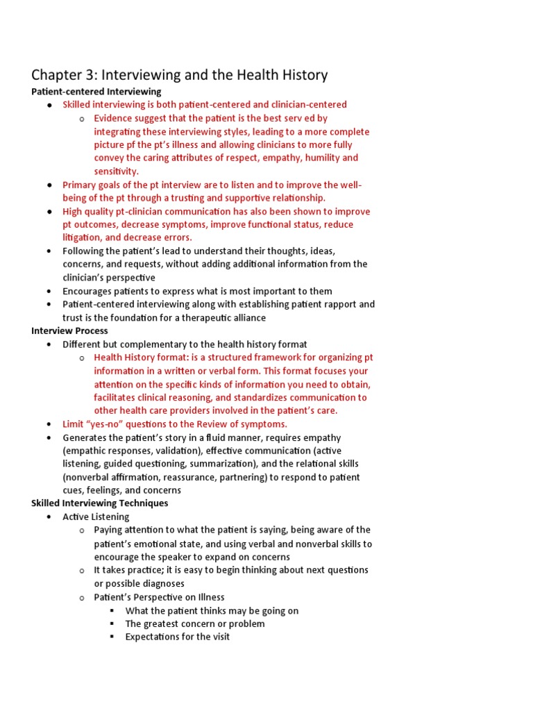 Chapter 3 - Unit1 - Interviewskills | PDF | Empathy | Nonverbal Communication