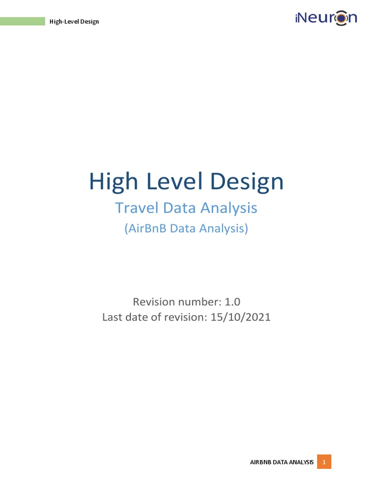 AirBnB Data Analysis - HLD | PDF | Data Analysis | Data