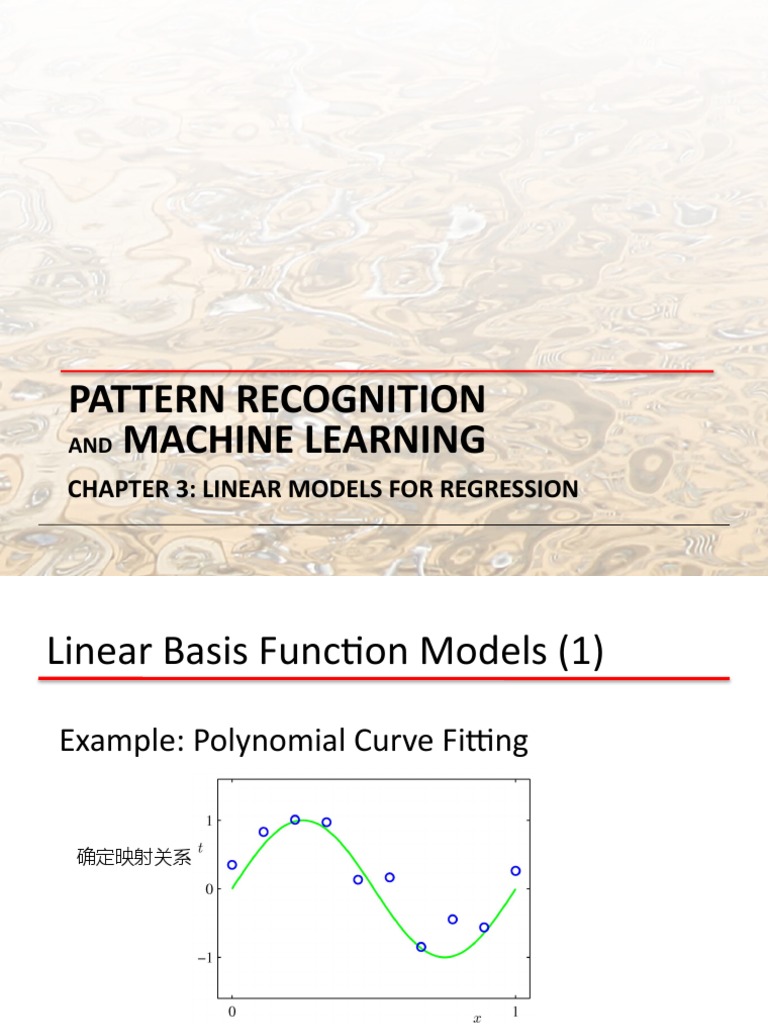 Chapter-3-Linear Models For Regression | PDF | Bayesian Inference | Regression Analysis