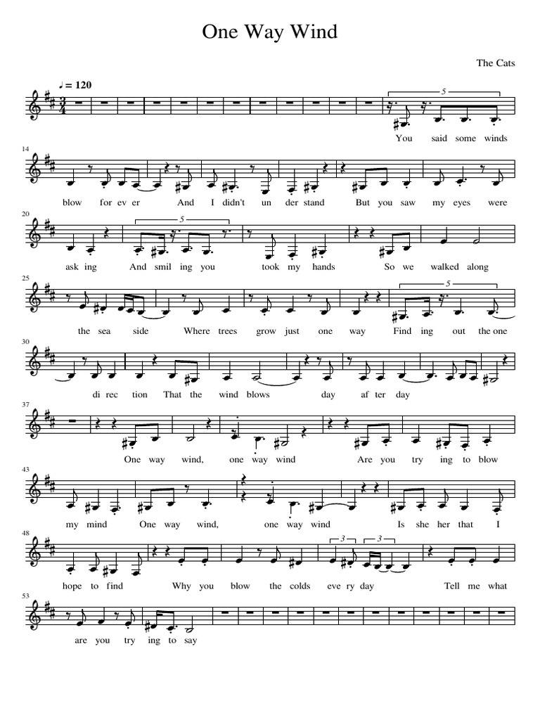 Cats, The - One Way Wind | PDF