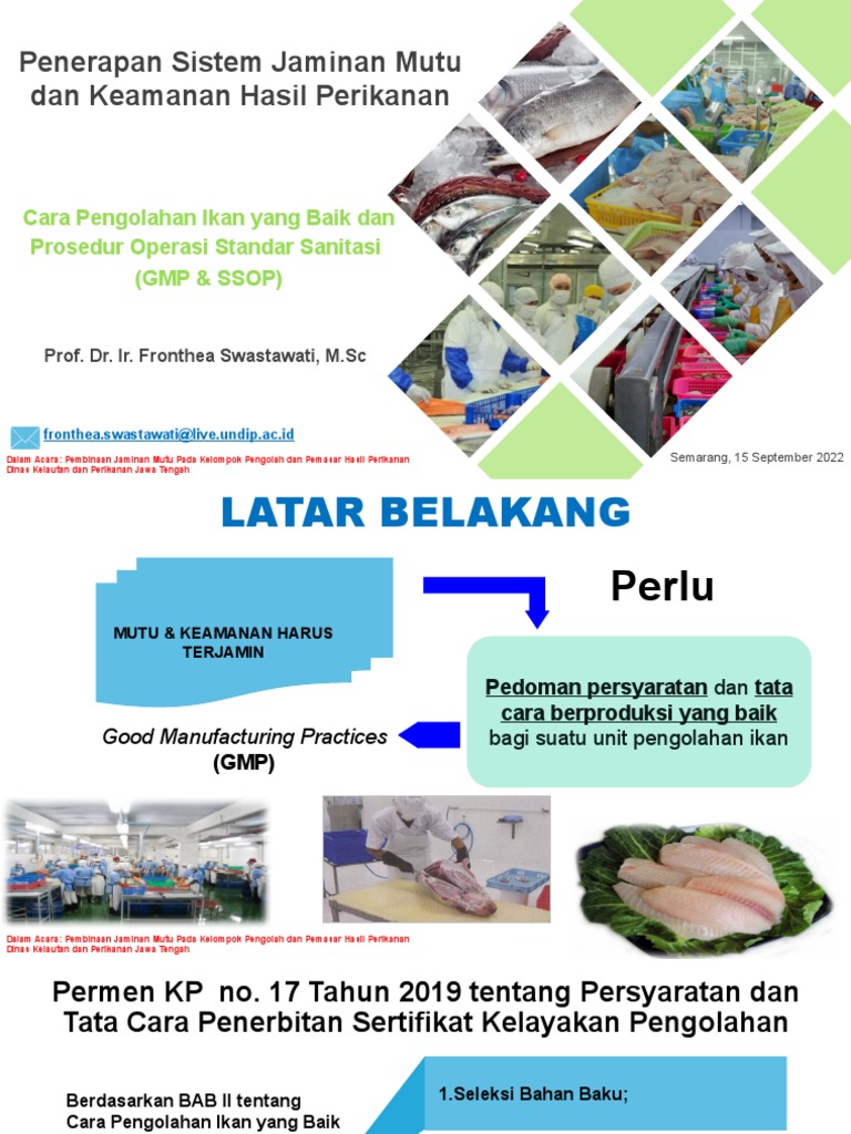 Materi GMP & SSOP | PDF