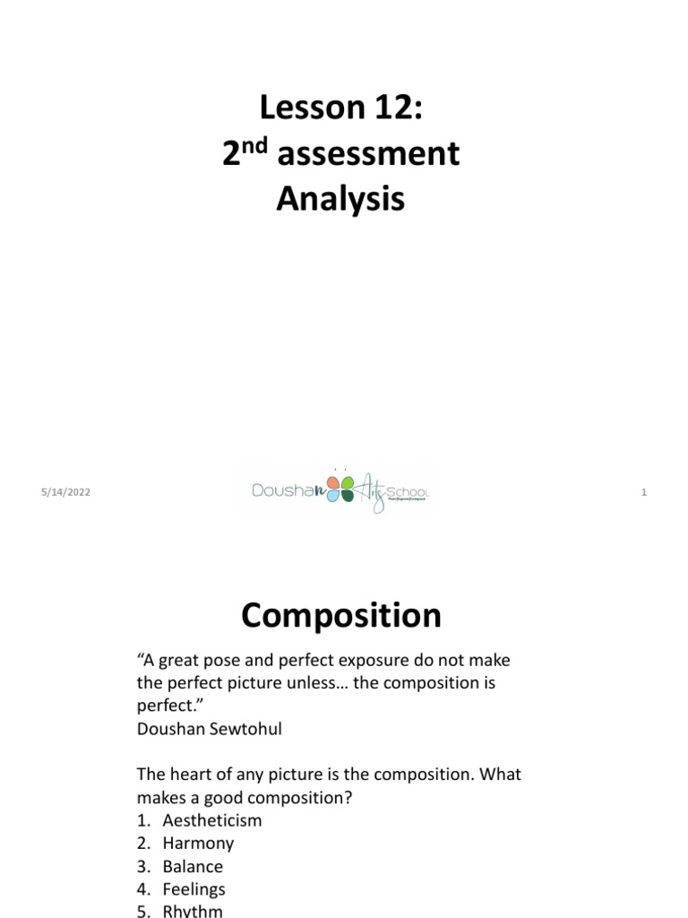 Lesson 12 Evaluation Composition Project | PDF