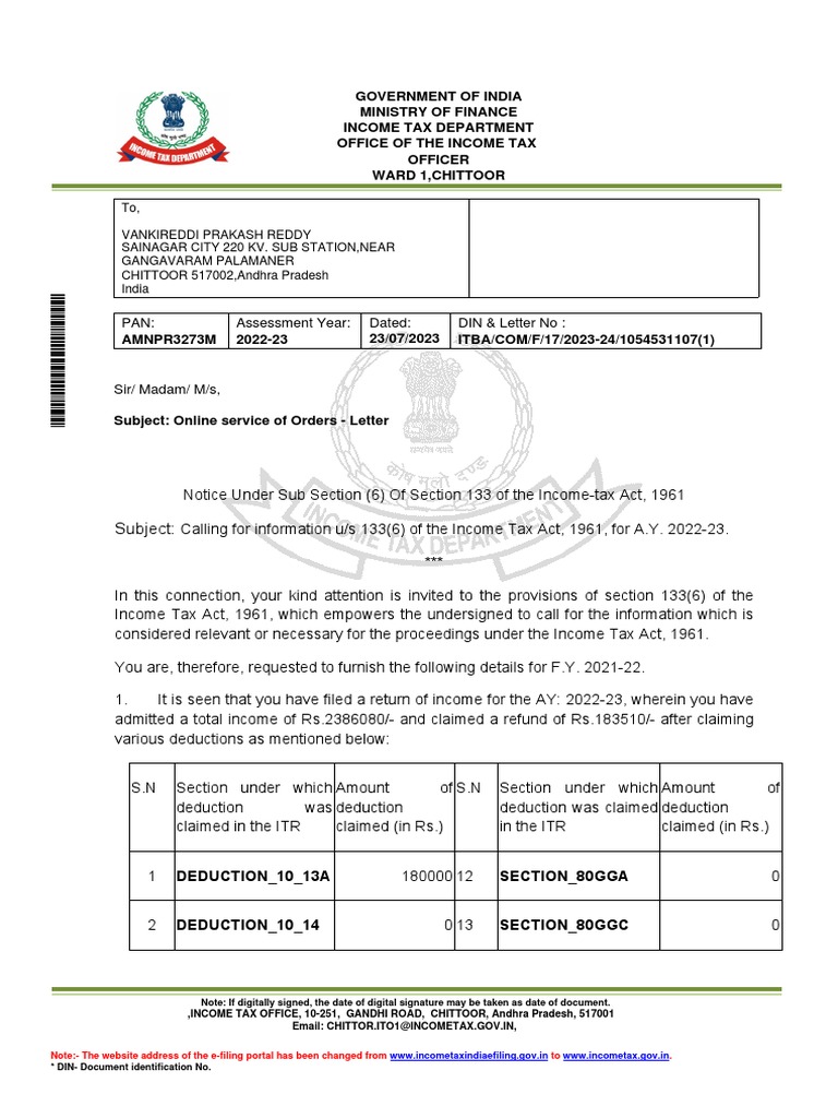 AMNPR3273M - Issue Letter - 1054531107 (1) - 23072023 | PDF ...