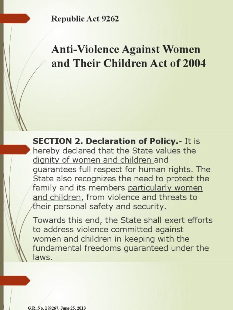 Ra 7610 | PDF | Restraining Order | Violence