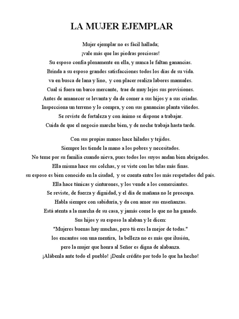 La Mujer Ejemplar | PDF