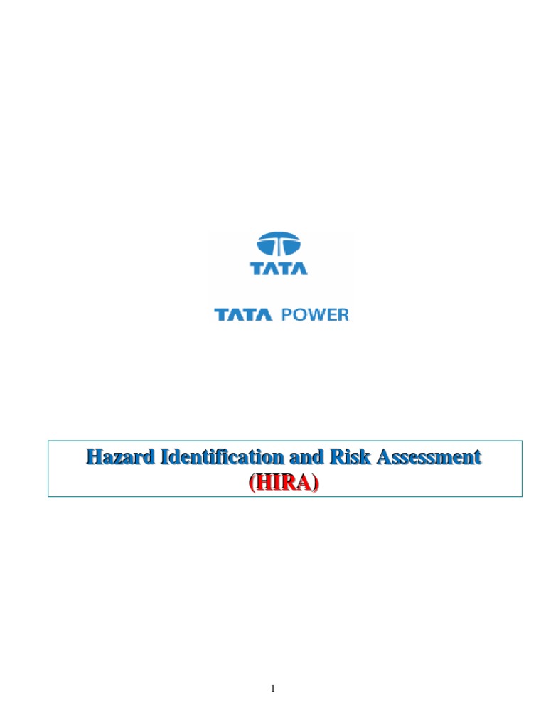 501 - 6.2.1.31 Hazard Identification and Risk Assessment (HIRA ...