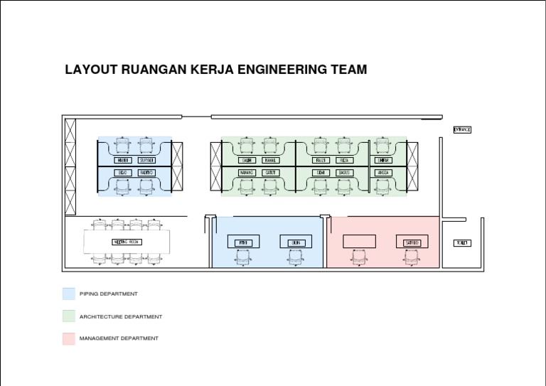Layout Ruangan Engineering Team | PDF