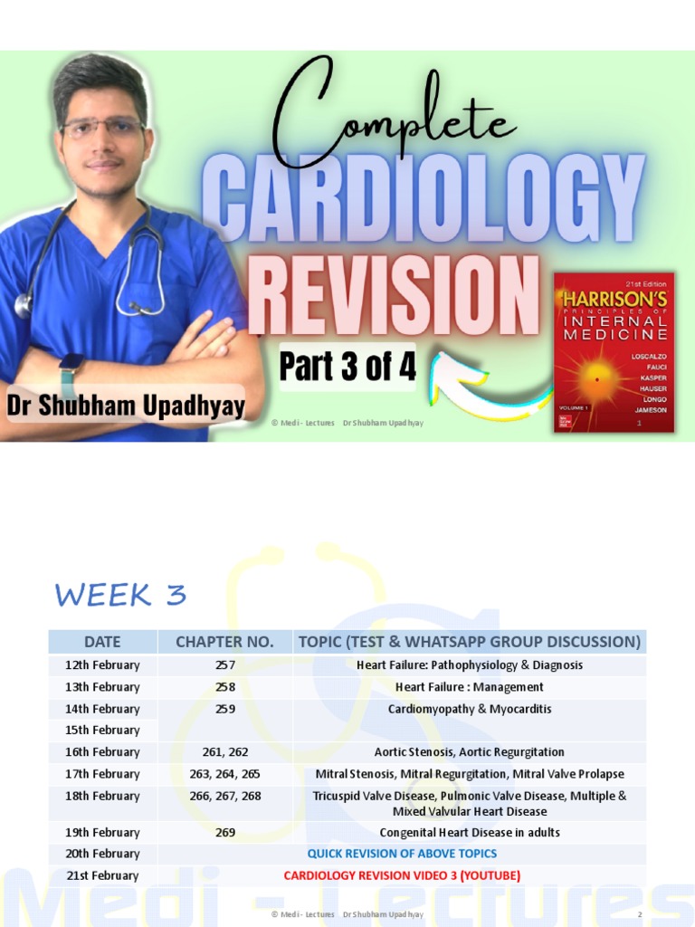 Complete Cardiology Revision Part 3 - B107b8e3 0692 4e9c 80a0 ...