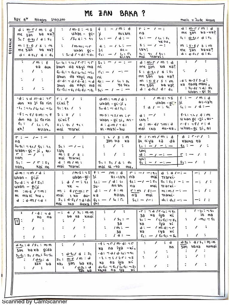 ME ZAN BAKA by JUDE NNAM | PDF