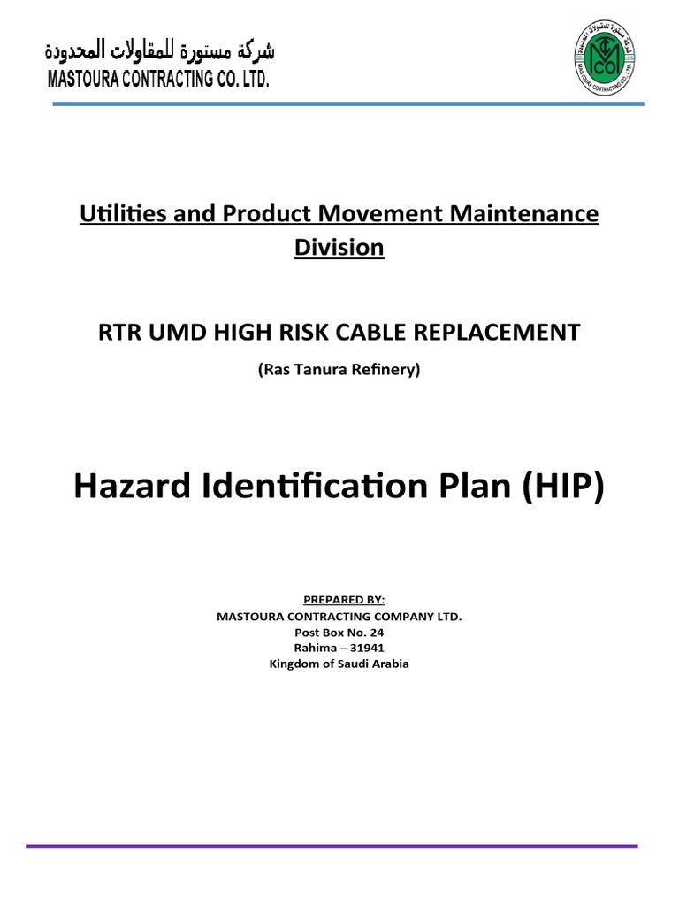 Hazard Identification Plan | PDF | Personal Protective Equipment ...