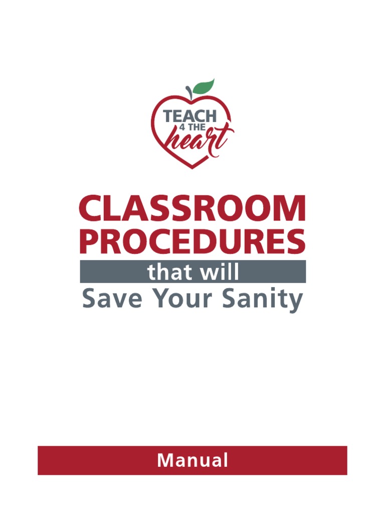 Classroom Procedures Manual | PDF | Paragraph | Classroom Management