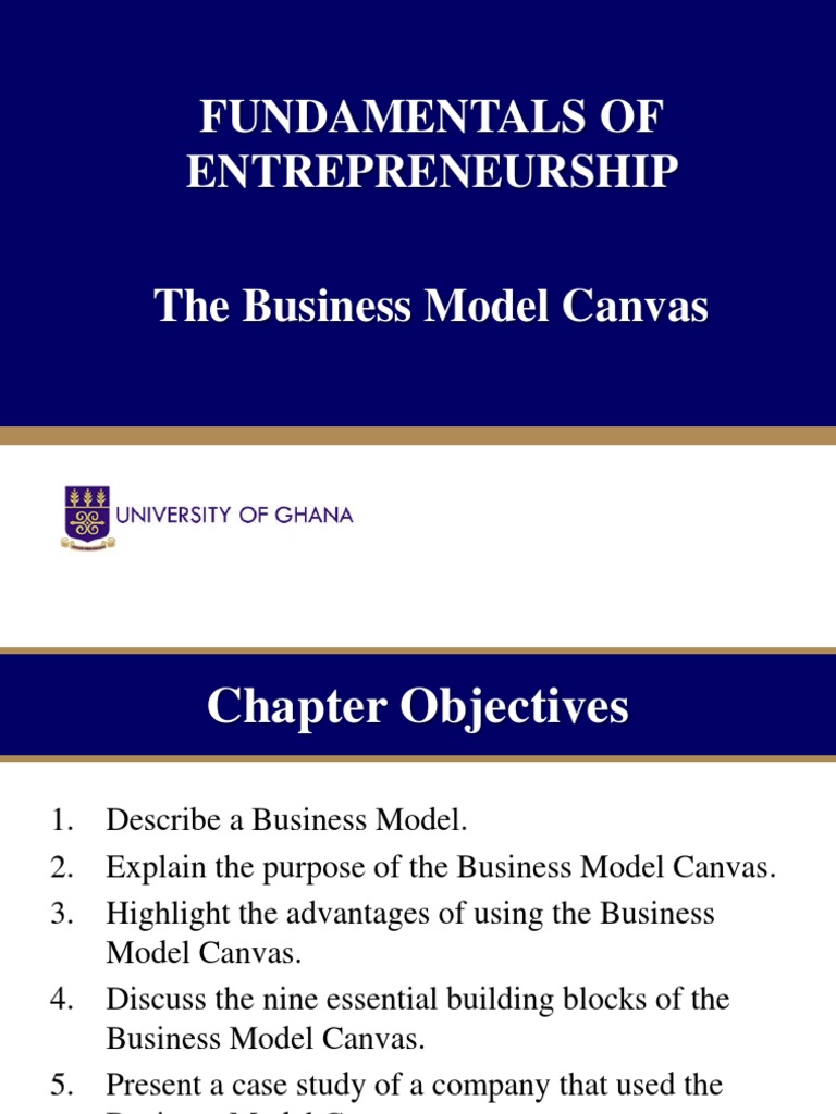 The Business Model Canvas - Entrepreneurship | PDF | Business Model ...