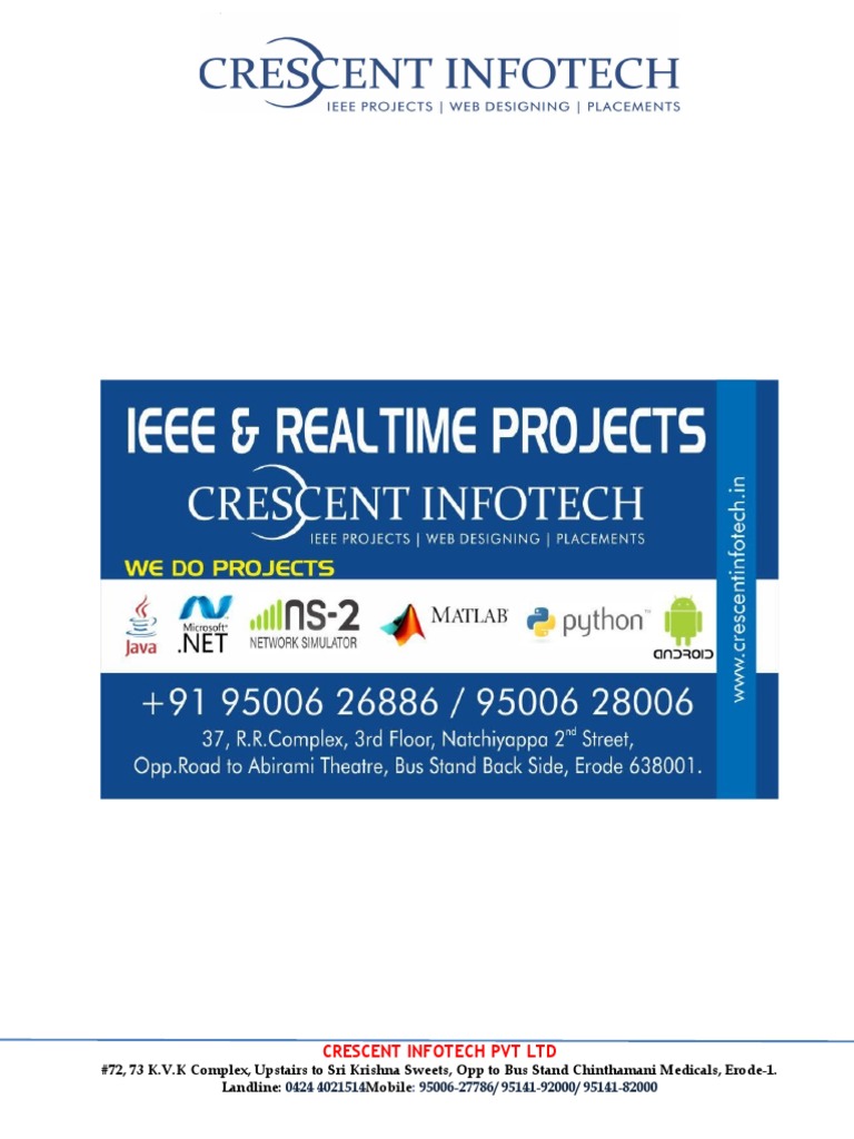 Crescent Infotech Project Overview | PDF | Automation | Algorithmic Trading