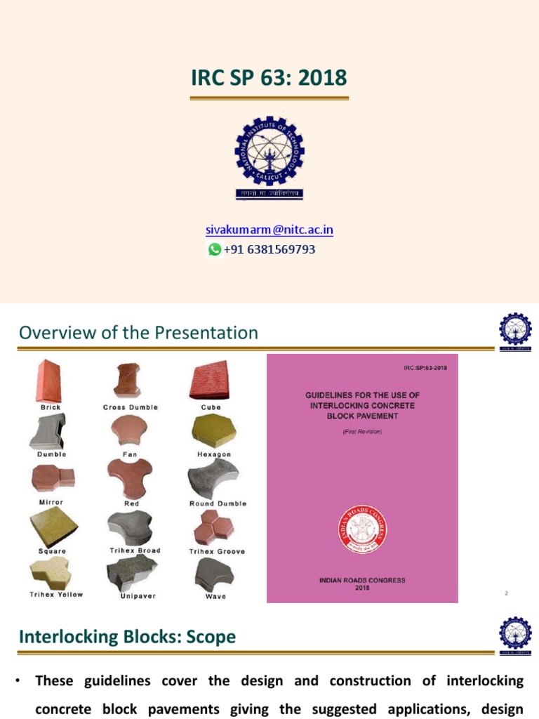 Interlocking Concrete Block Guidelines | PDF | Road Surface | Concrete