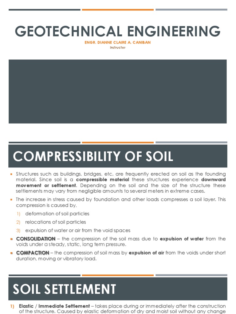 Soil Compressibility and Settlement Analysis | PDF | Applied And ...
