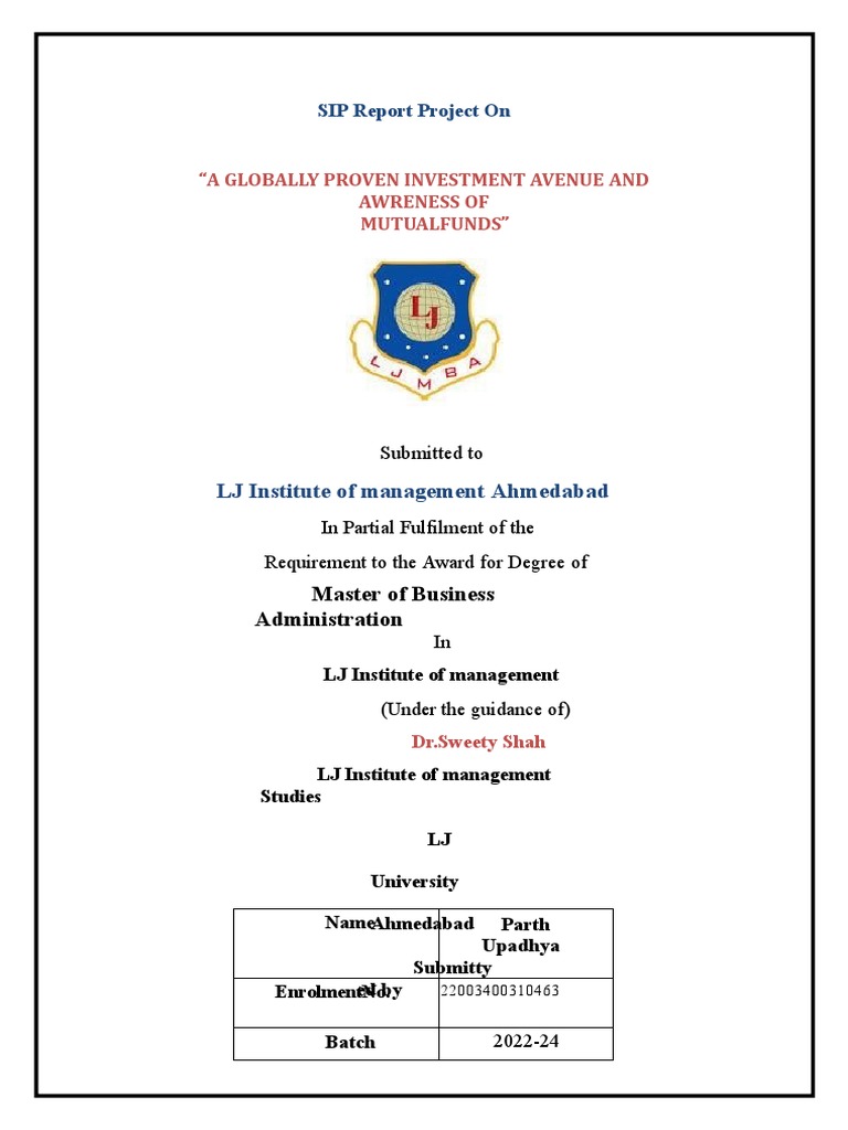 Mutual Funds: Investment Insights Report | PDF | Finance & Money Management