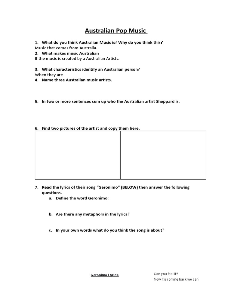 Australian Pop Music Analysis Week 1 | PDF