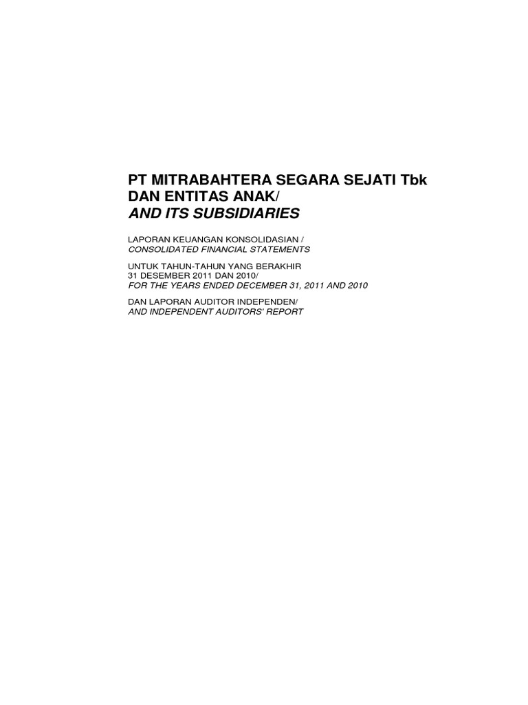 MBSS LKT 2011 | PDF