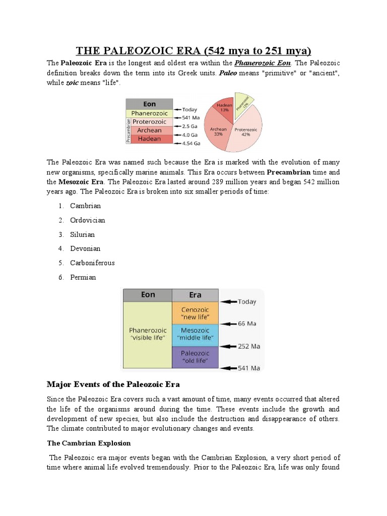 Paleozoic Era | PDF | Earth Sciences | Nature