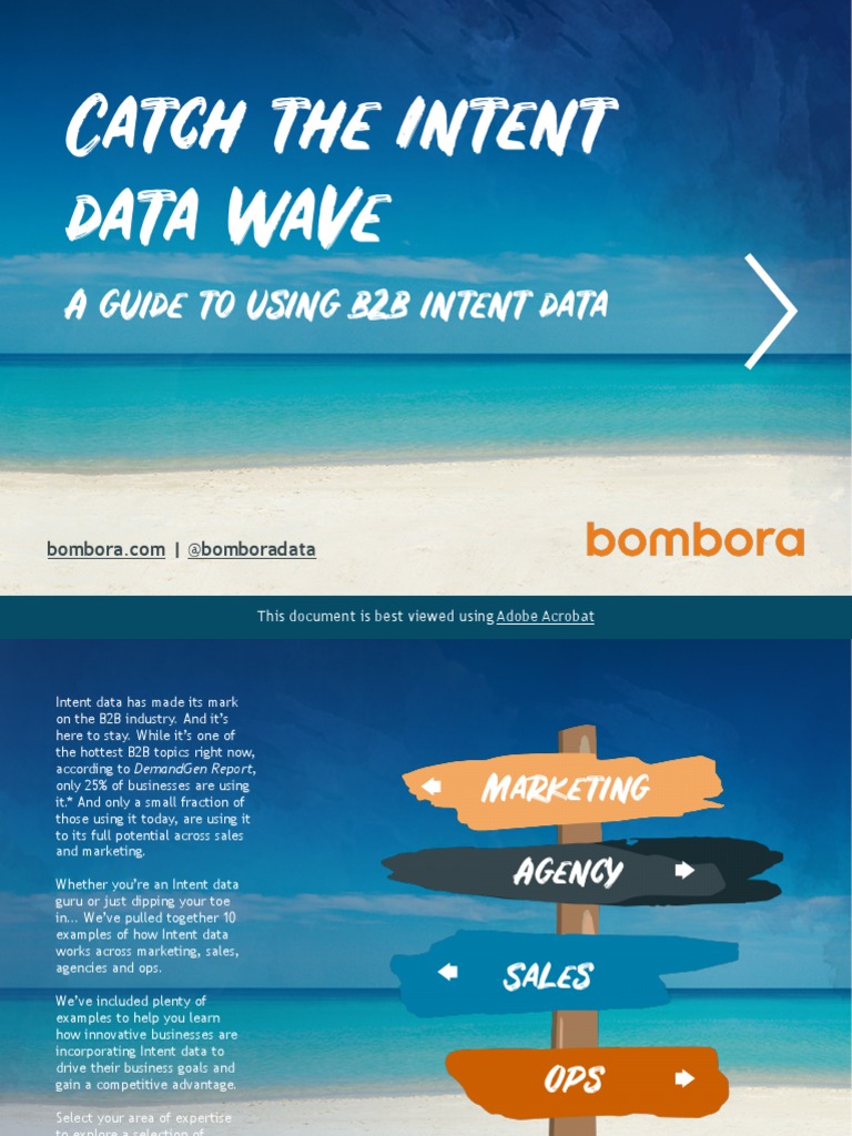 Bombora - A Guide To Using B2B Intent Data - May 2019 | PDF | Sales ...