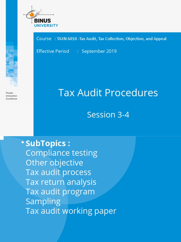 20190724152251D5561 - PPT 2 - Tax Audit Procedures | PDF