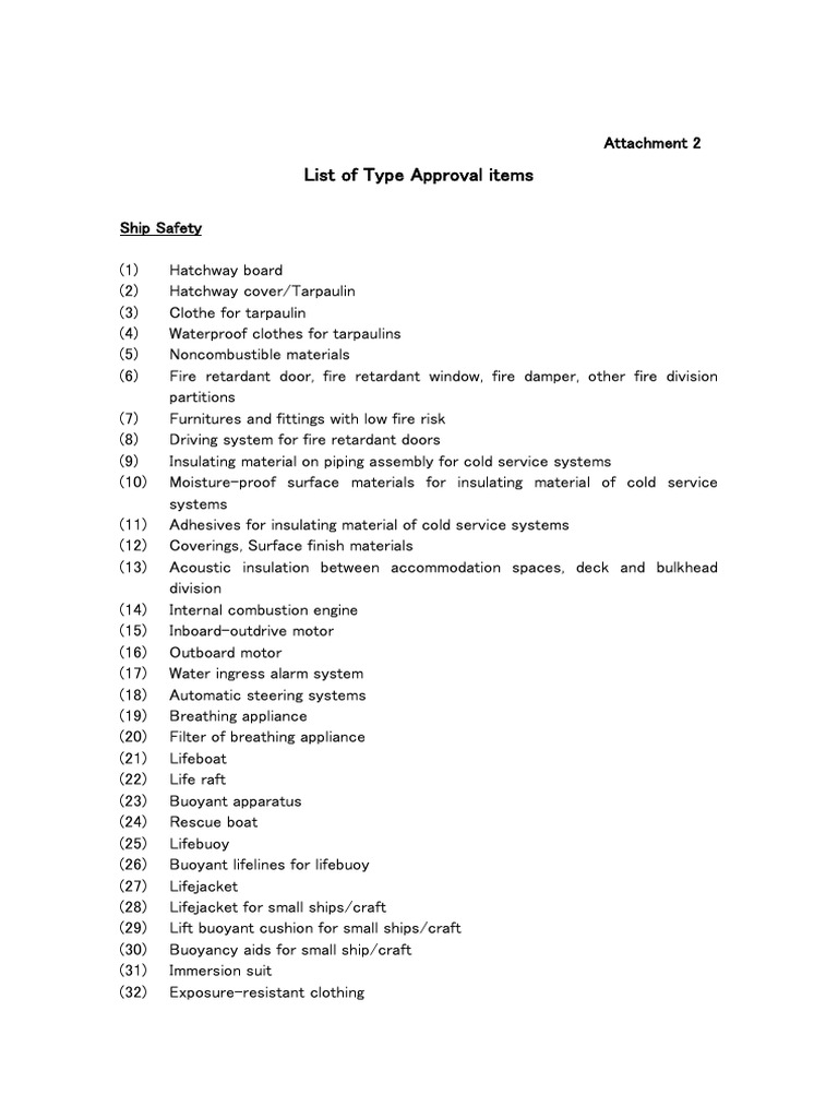 NK Approved Ship Safety Equipment List | PDF | Equipment | Manufactured ...