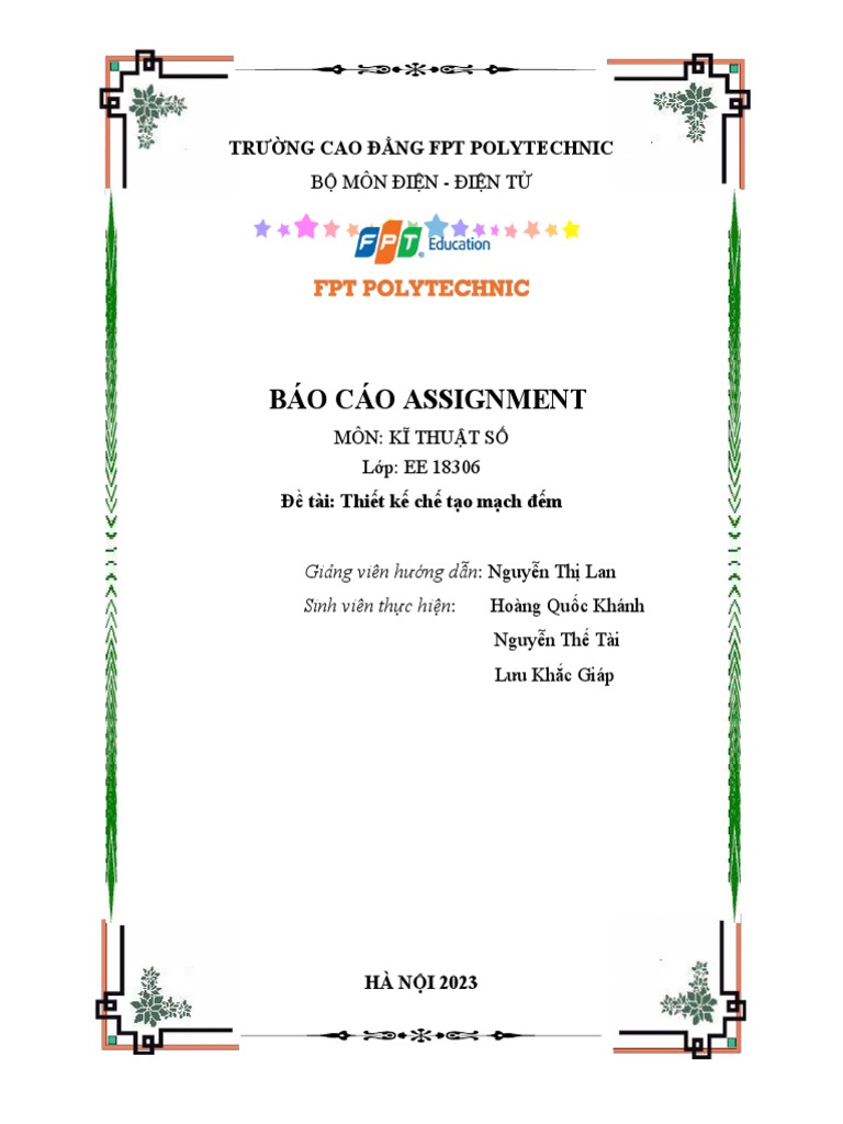 Báo Cáo Assignment: Trường Cao Đẳng Fpt Polytechnic | PDF