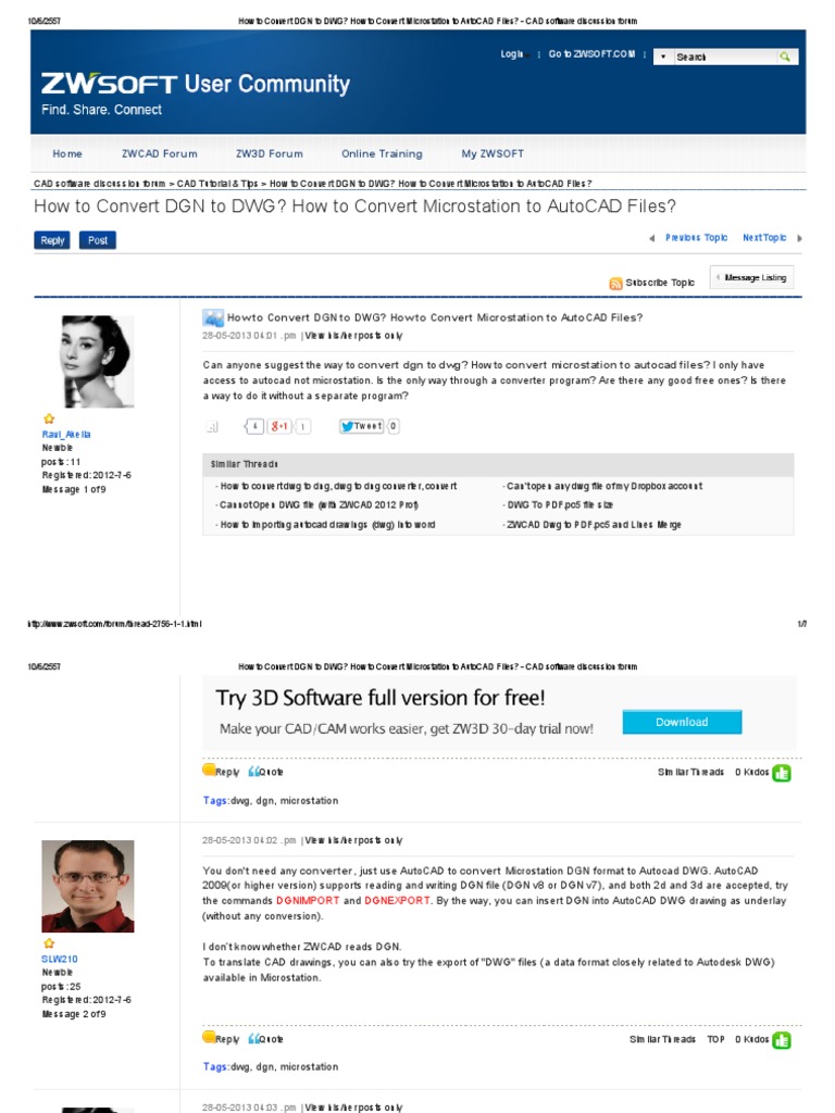 How To Convert DGN To DWG - How To Convert Microstation To AutoCAD ...