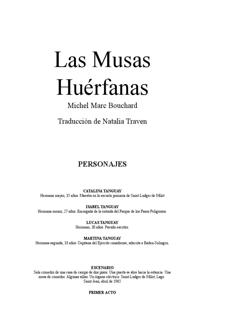 Las Musas Huérfanas | PDF