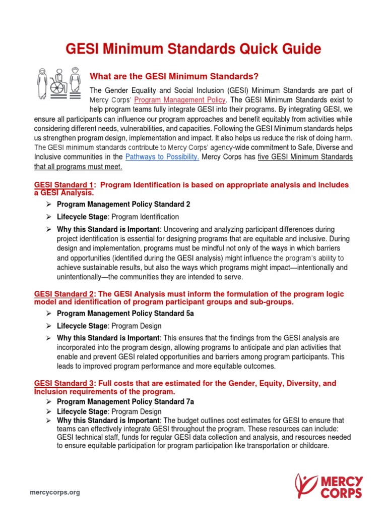Ges I Minimum Standards GD | Download Free PDF | Life Cycle Assessment