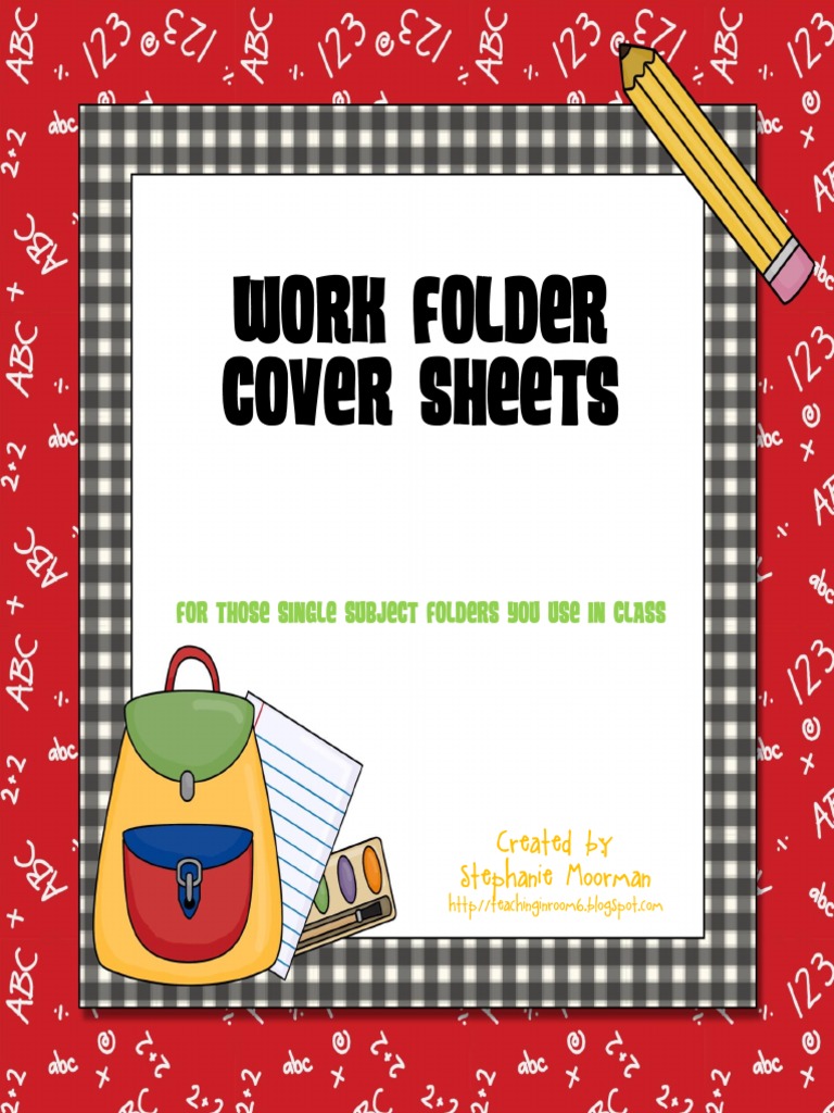 Work Folder Covers | PDF
