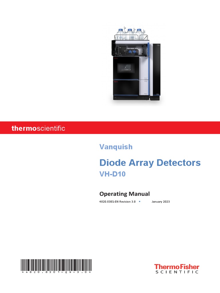 Vanquish Diode Array Detectors (VH-D10) - Operating Manual | PDF ...