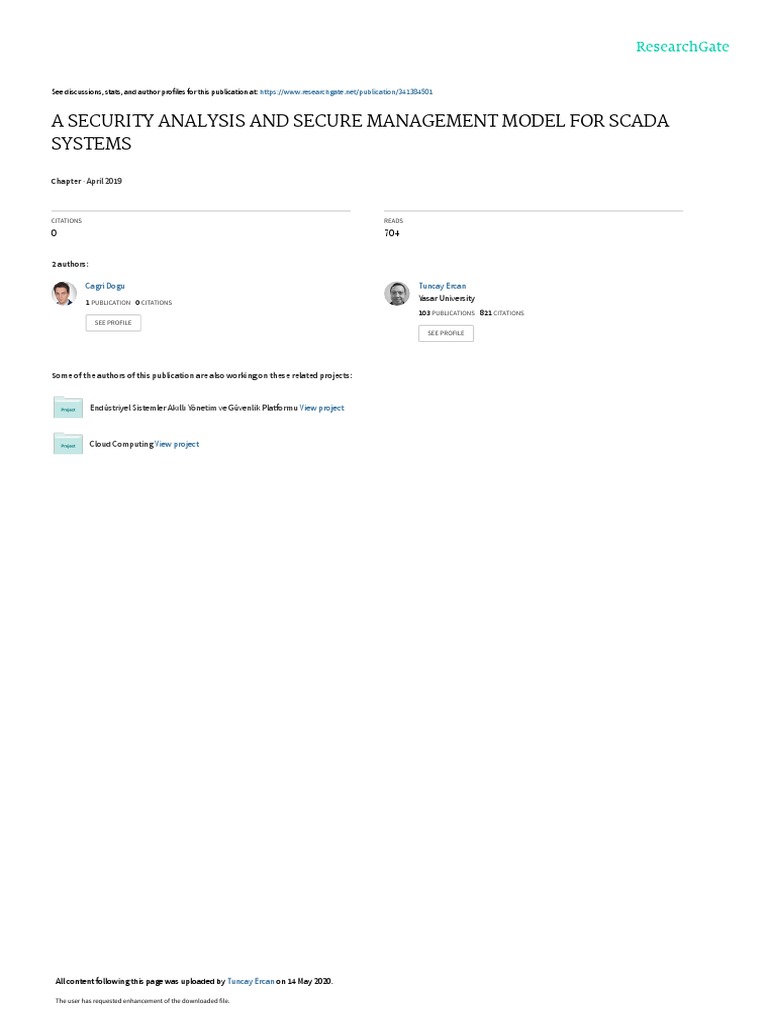 SCADA Systems Security Model | PDF | Scada | Programmable Logic Controller