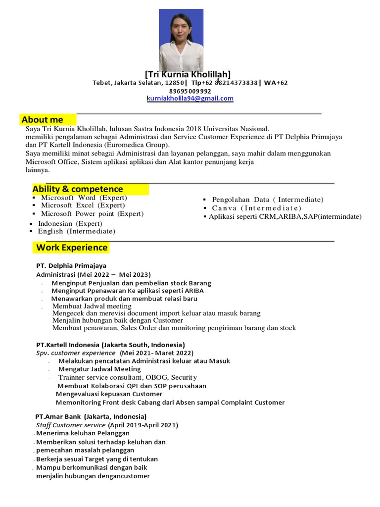 CV Tri Kurnia Kholillah | PDF
