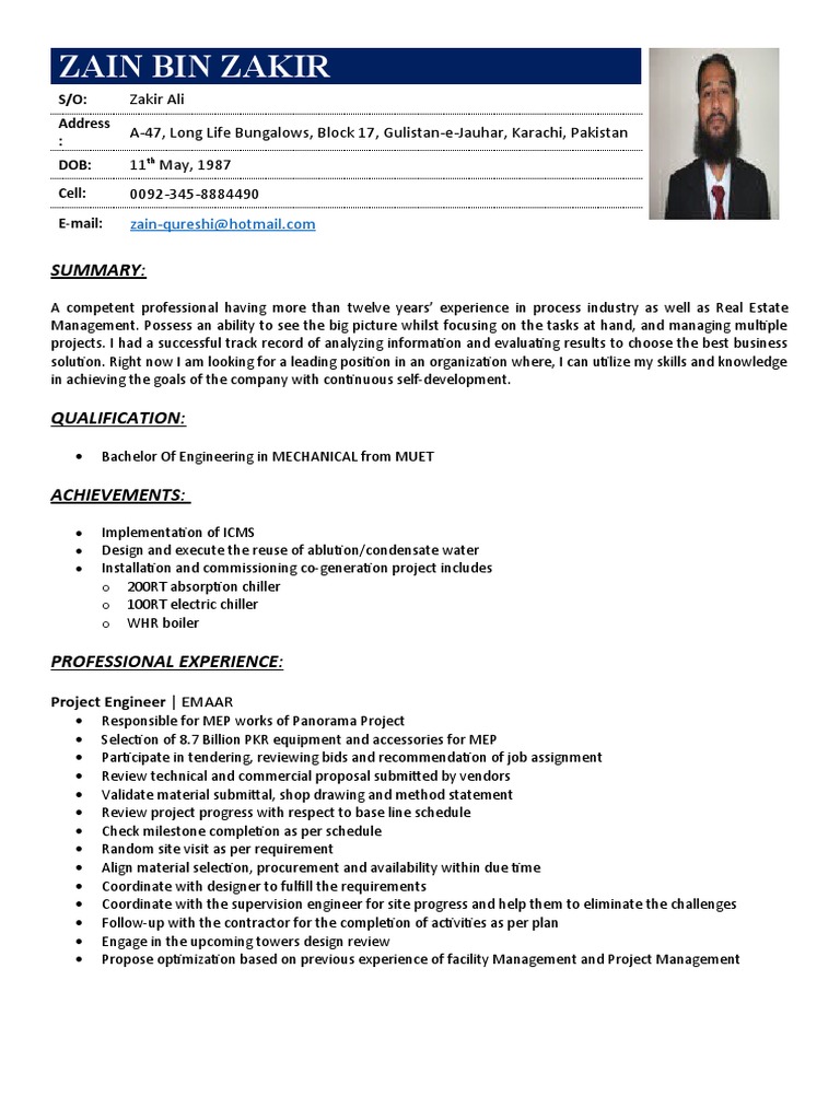 Zain Bin Zakir | Download Free PDF | Engineering | Business