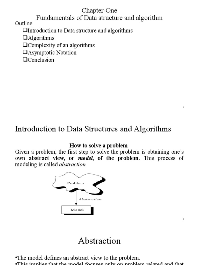 Data Structure And Algorithm Chapter 1 Pdf Time Complexity Algorithms
