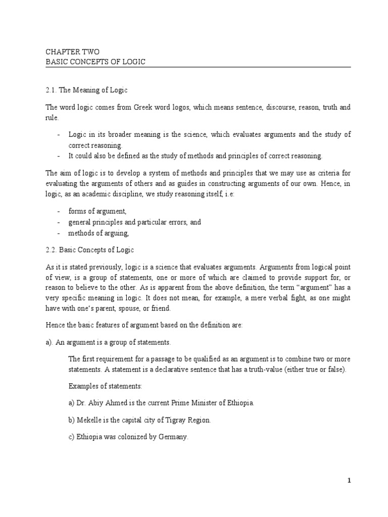 Critical Chapter Two | PDF | Argument | Deductive Reasoning