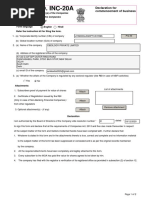 Self Declaration Aadhaar HOF | PDF