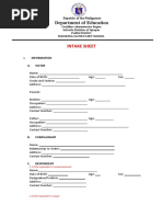 Intake Interview Form | PDF