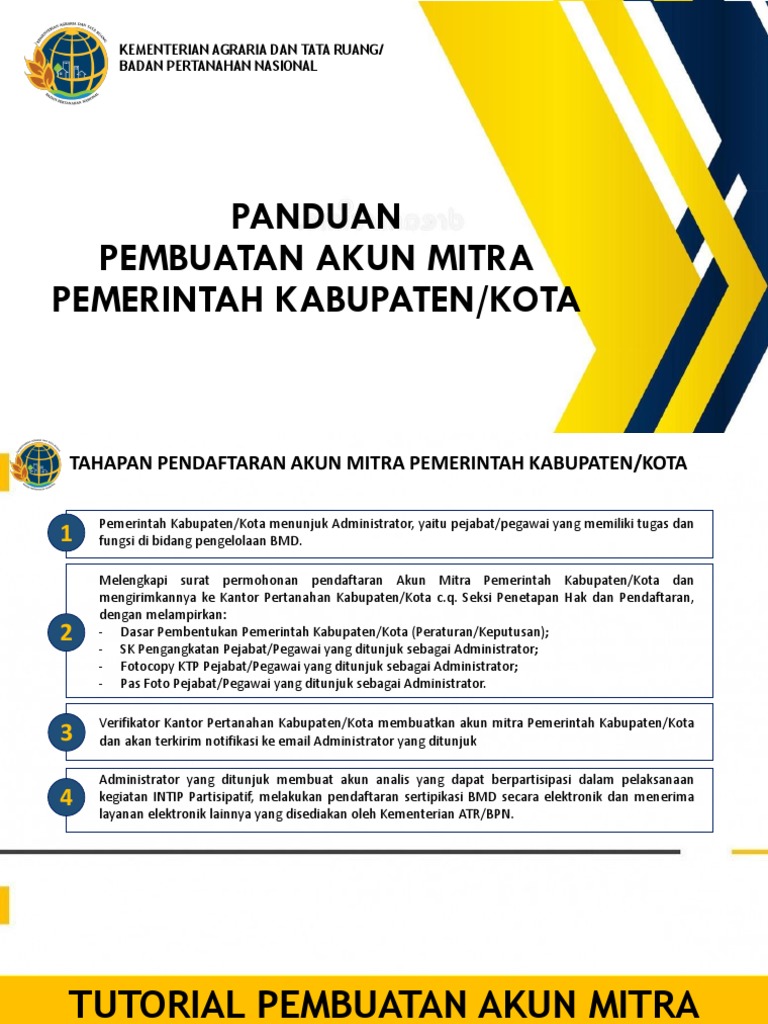 Panduan Aplikasi Mitra - Pemerintah Kabupaten Kota | PDF