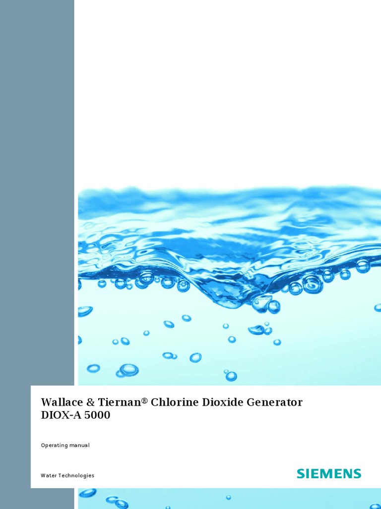 Diox-A 5000 Manual | PDF | Water | Chemistry