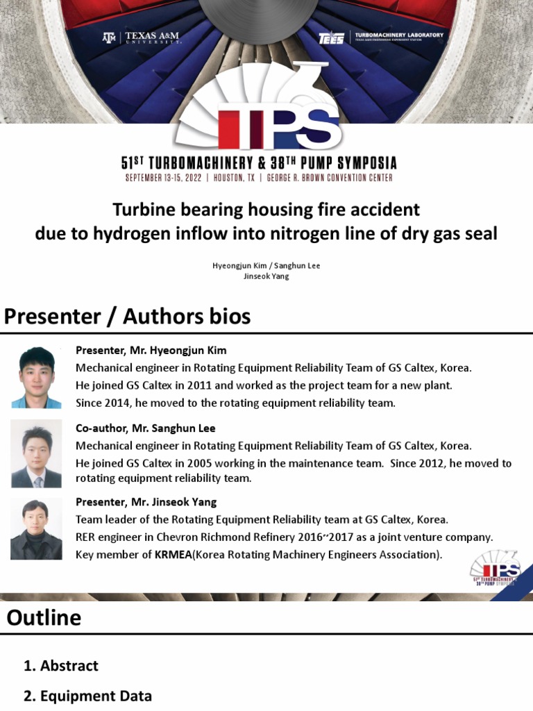 Case Study - Turbine Bearing Housing Fire Accident Due To Hydrogen ...