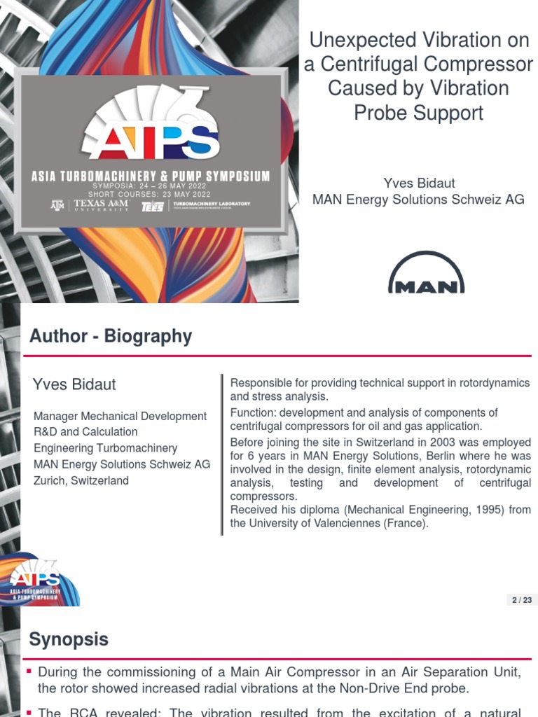Vibration Analysis of Compressor Probes | PDF | Gas Technologies ...