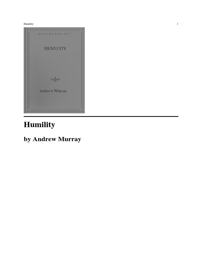 Humility | PDF | Humility | Jesus