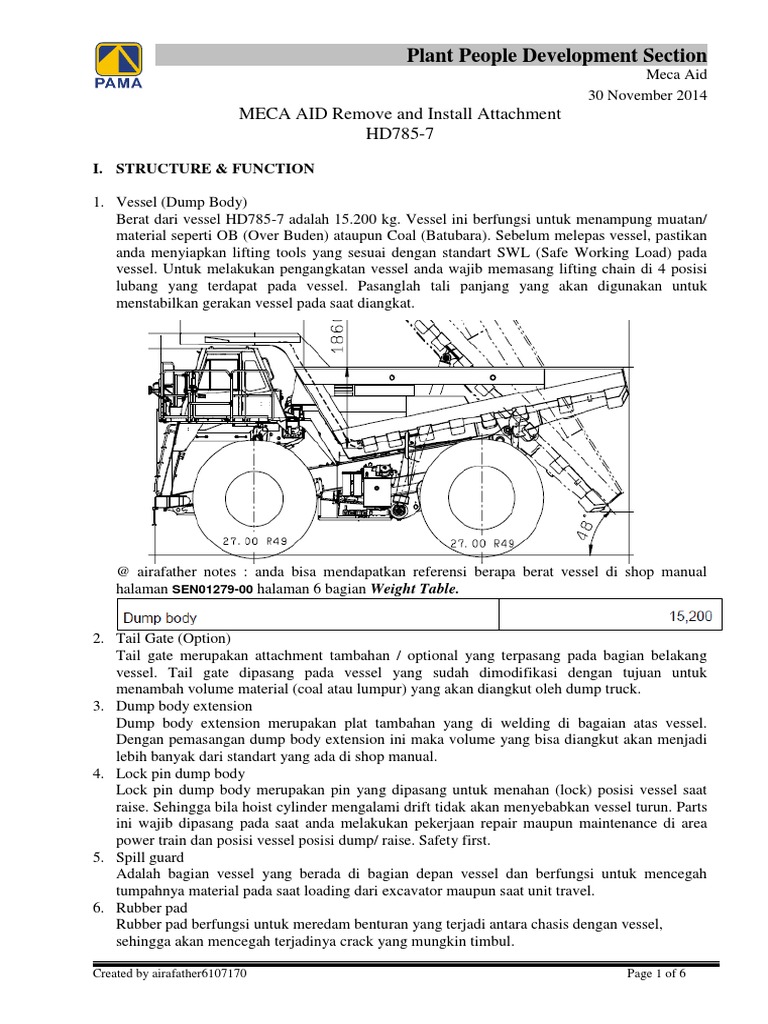 R&i Vessel HD785-7 | PDF