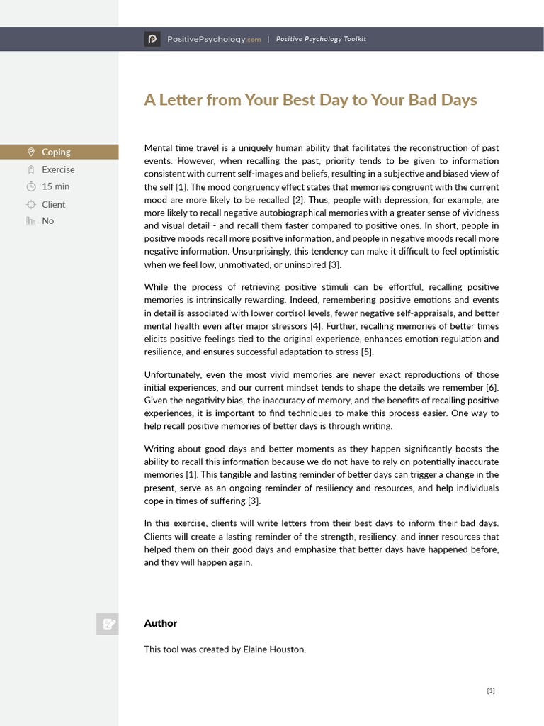 Letter Writing for Better Mental Health | PDF | Self-Improvement