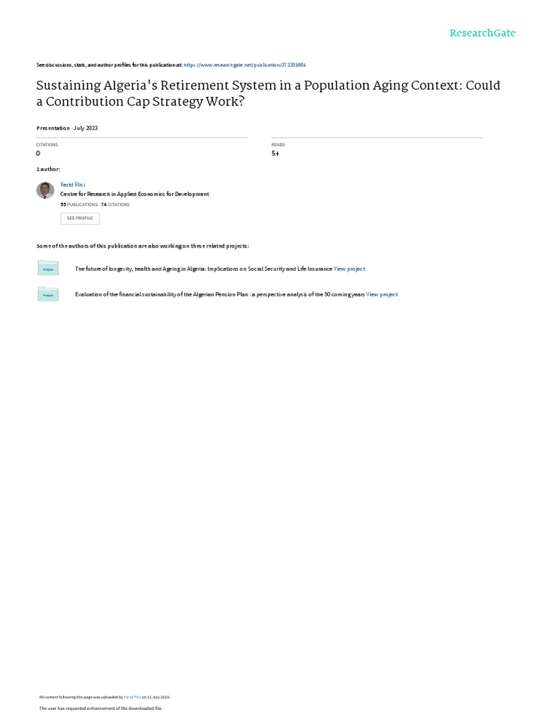 Farid Flici Cepar 2023 Short | PDF